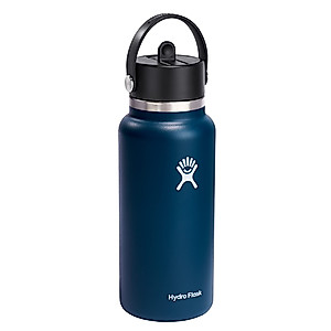 Hydro Flask Wide Flex Straw Cap Indigo 32 Oz