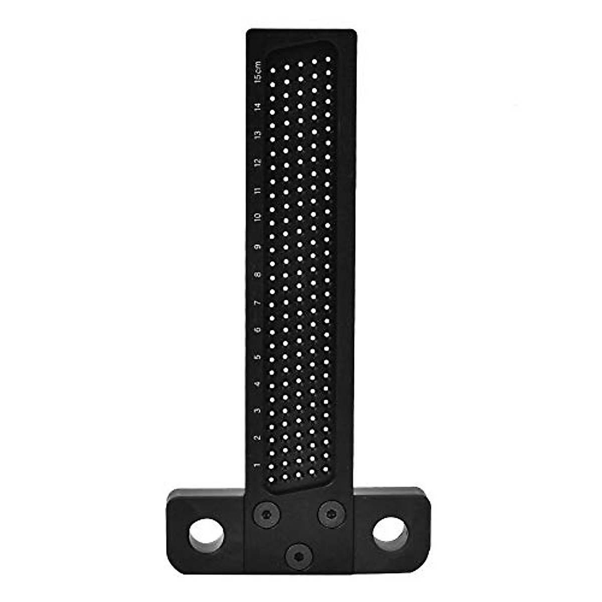 Woodworking Measuring Tool Aluminum Alloy Woodworking Marking Measuring T-Type Ruler Carpentry Squares Hole Scribing Tool
