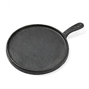 Oro Import Cast Iron Griddle Round Comal Fajitas (10 In)