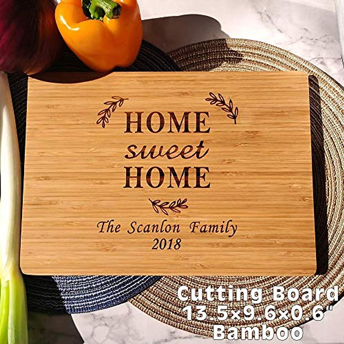 Housewarming Gifts, Personalized Cutting Board for New Home Owner, Couples, Friends, Parents, Unique Anniversary Presents for Mother's day, Thanksgiving