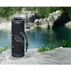 Sony SRS-XB23 - Super-Portable, Powerful and Durable, Waterproof, Wireless Bluetooth Speaker with Extra BASS – Black