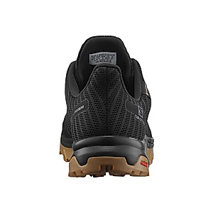 Salomon Outbound Prism Gore-TEX Hiking Boots for Men, Black/Black/Gum1a, 10.5