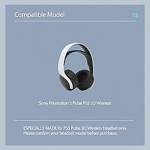 Wzsipod Premium PS5 Cooling Gel Earpads, Replacement Cushions Designed for Enhanced Comfort, Superior Sound Quality and Ultimate Gaming Experience, Black