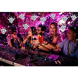 10PCS Silver Mini Crown Balloons for Engagement Wedding Anniversary Birthday Decorations Aluminum Foil Balloon for Bridal Shower Girl Woman