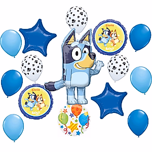 Anagram Blueys Birthday Party Supplies Balloon Bouquet Decorations