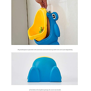 ALOVEMO Cartoon Children Potty Toilet Wall-Mounted Boys Urinal Trainer Bathroom Potties & Seats (Blue 1)
