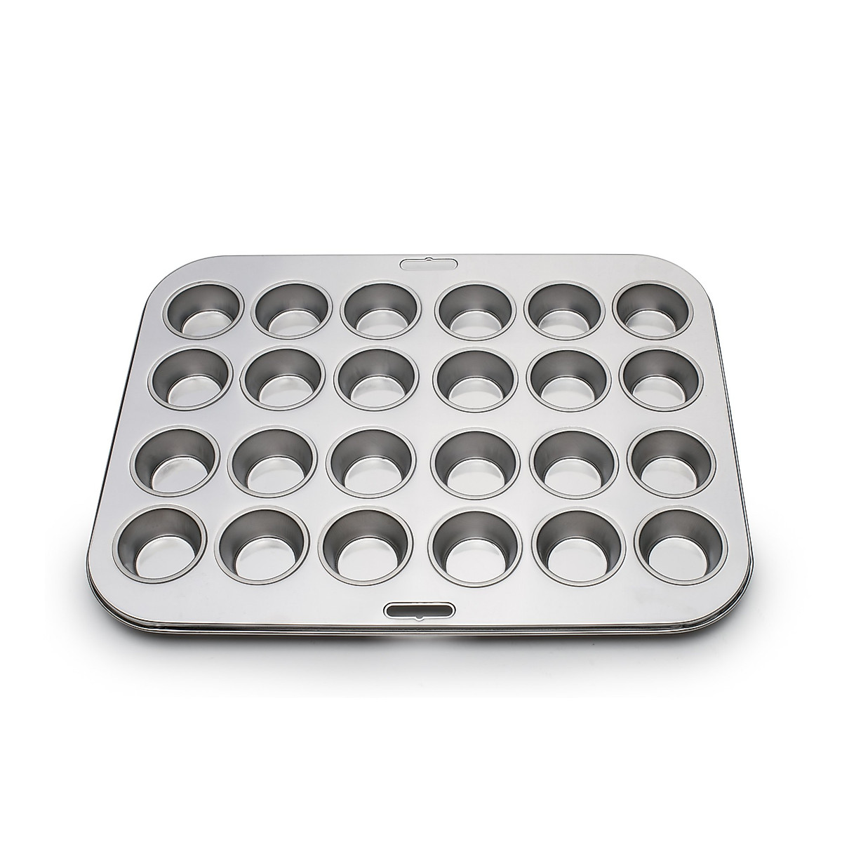 Fox Run Mini Muffin Pan, 24 Cup, Stainless Steel