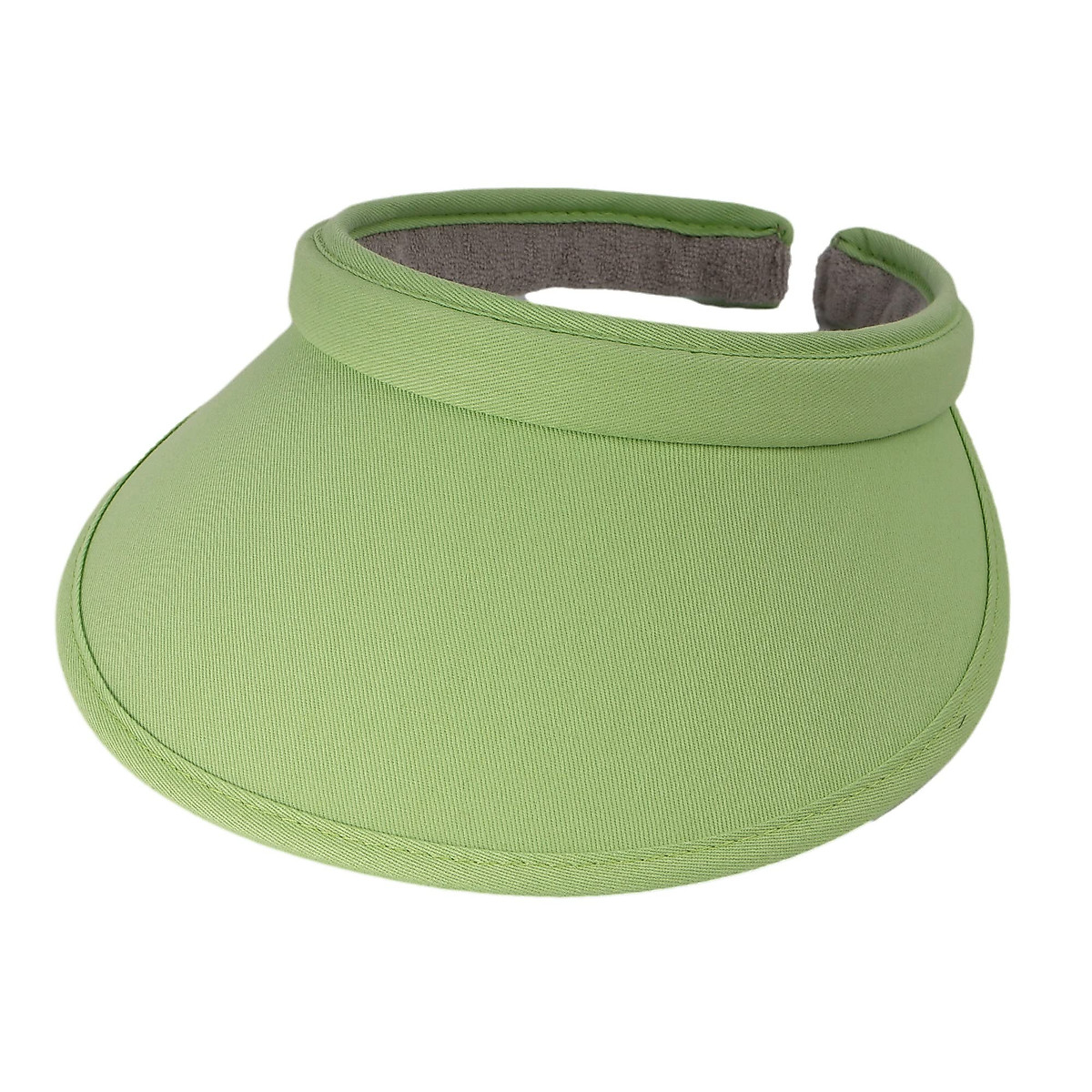 TopHeadwear Sports Cotton Twill Clip-On Visor 3.5 Inch Wide Brim, Jade Lime
