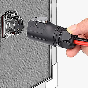 GINTOOYUN SAE to LP-20 Cable Adapter,Water Proof 10AWG 2 Pin Power Industrial Circular Connector to SAE Cable, for Solar Panel Suitcase,RV Solar Ports