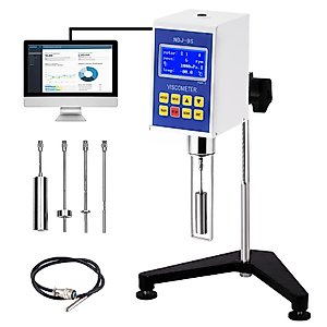 Saladulce Digital Rotary Viscometer with Temp. Probe, Lab Viscometer with Data Output, 10-6, 000,000 mPa.s Viscosity Meter Tester ±3% 100-240V