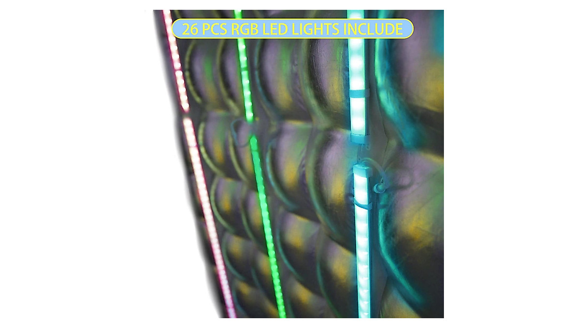Inflatable 360 Photo Booth Enclosure, RGB Lights Backdrop Photobooth ...