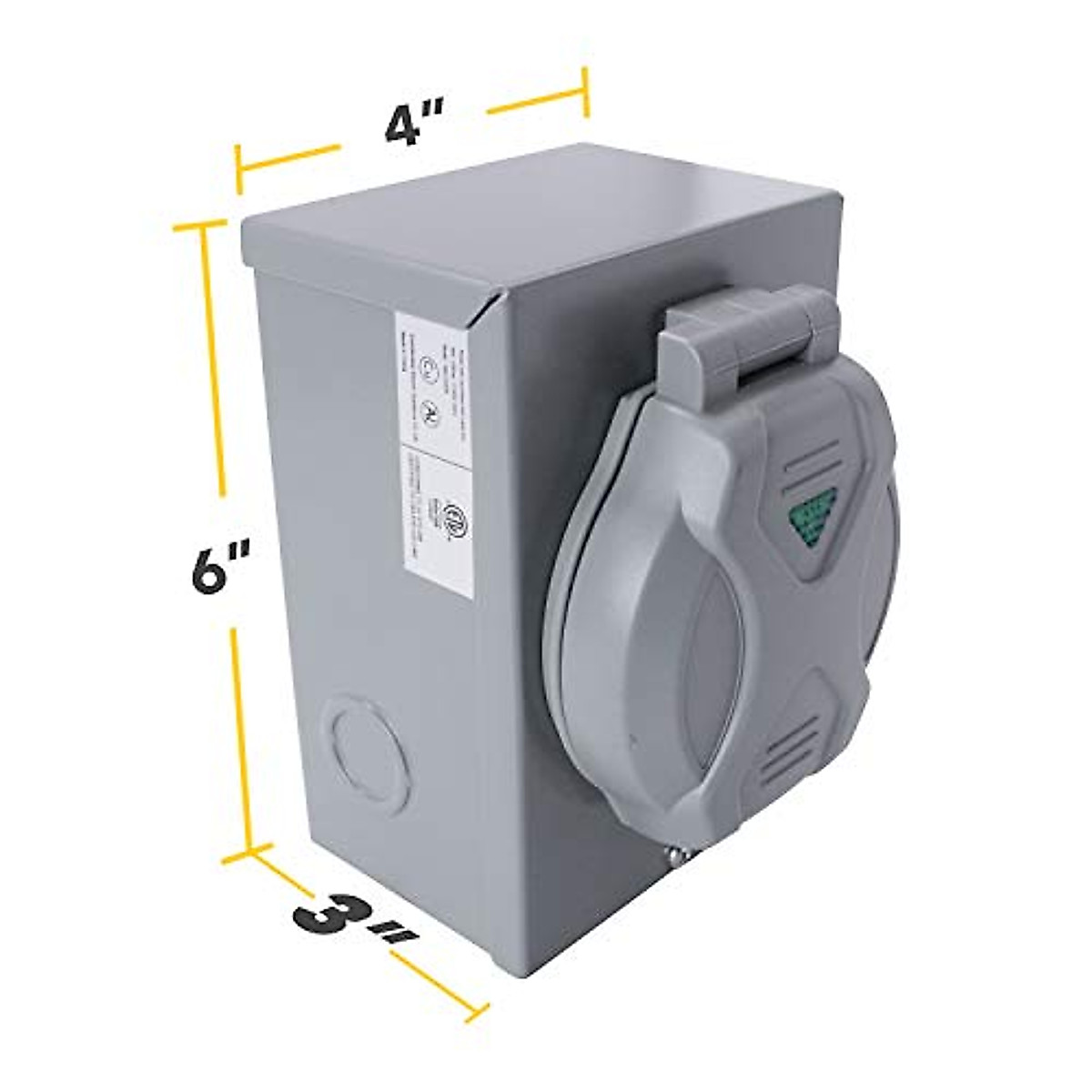 Leisure Cords 30 Amp Power Inlet Box for Generators