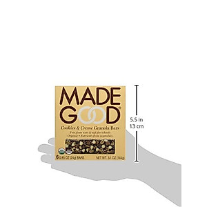 MADEGOOD Organic Cookies & Creme Granola Bars, 5.1 OZ