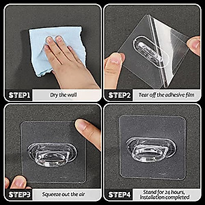 14 PCS Spray Bottle Holder Adhesive Bottle Hooks Clear Spray Bottle Hooks Shower Curtain Rod Holder Wall Mount Utility Hooks Decorative Shower Curtain Hooks for Kitchen Home Bathroom Accessories