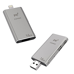 Flash Drive for iPhone iPad, iConnect[USB 3.0] [Apple MFi Certified] Apple FlashDrive Mobile Storage with Lightning Connector for iPhone, iPad, iPod Mac and Computer (16GB) (Space Gray)
