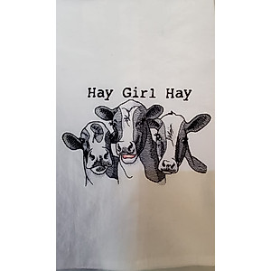 Hay Girl Hay Flour Sack Dish Towel