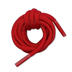 Mercury + Maia Honey Badger Survival Paracord Boot Laces - 7 Strand Nylon Core - Made in USA (Red, 54 inches, 1 Pair)