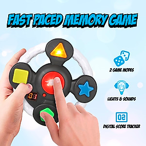 Point Games Handheld Memory Game, Kids Electronic Games, Sequence Fun for Kids with Lights & Sounds, Brain Challenge for Boys & Girls Ages 8+