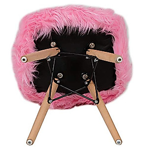 Flash Furniture Kids Shaggy Dog Light Pink Accent Chair