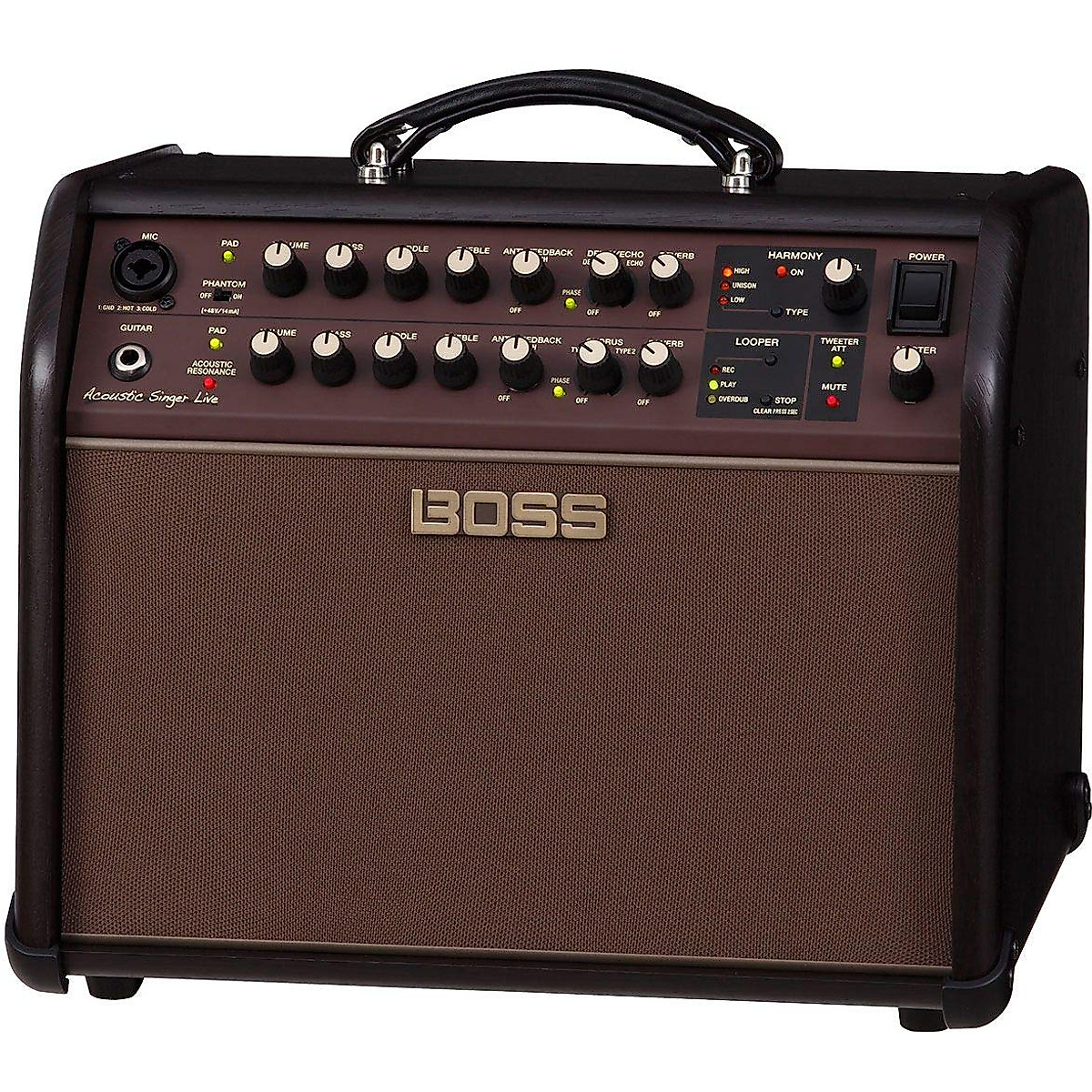 Boss Acoustic Singer Live 60-Watt Bi-Amp Acoustic Combo with FX and Boss FS-6 Dual Foot Switch