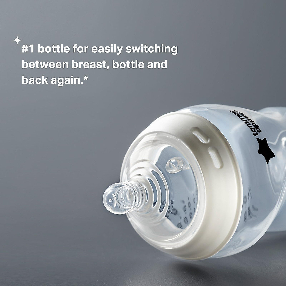 Tommee Tippee Baby Bottles, Natural Start Anti-Colic Baby Bottle with Slow Flow Breast-Like Nipple, 9oz, 0m+, Self-Sterilizing, Baby Feeding Essentials, Pink & Green, Pack of 4