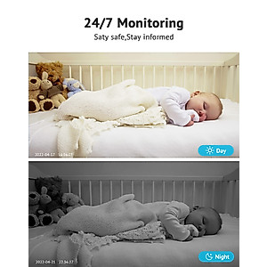 LaView 3MP Cameras for Home Security,2K Indoor Security Camera for Baby/Elder/Pet with Clear Night Vision,24/7 Live Video,Motion Detection,2 Way Audio,US Cloud/SD Card Storage,Compatible with Alexa