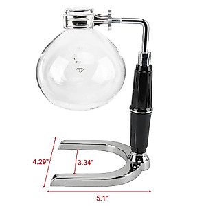 Amarine Made 3-Cup Coffee Syphon Tabletop Siphon (Syphon) Coffee Maker Gift Box Wrap for Christmas,birthday,Thanks Giving Day-Gift for Mother,Father,Friends (BT-3R)