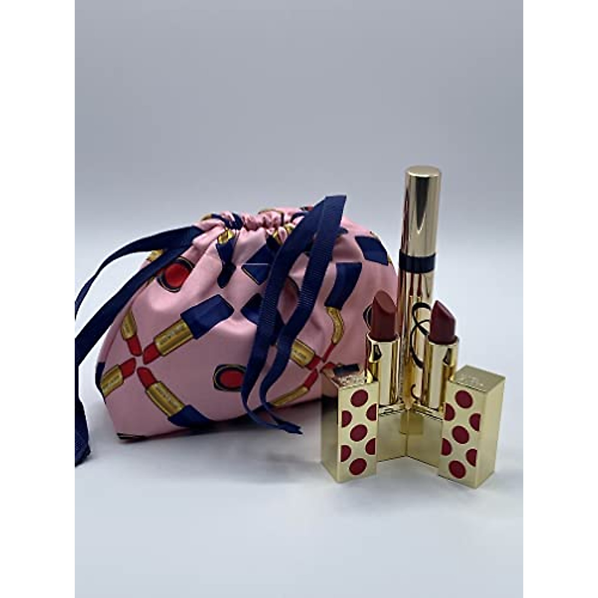 Estee Lauder for Sculpted Lips Lipsticks, Mascara 2022 Gift Set 3 Full Sizes 420 Rebellious Rose, 333 Persuasive, Sumptuous Extreme