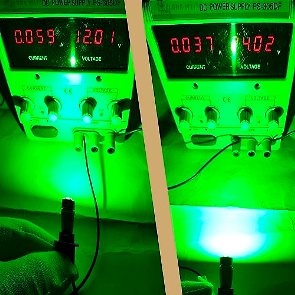 Wiseshine 2825 LED Bulb Green,1.5Watt 194 T10 W5W 168 158 LED Light Bulb Automotive Truck Camper RV Car Interior Exterior Bulbs for Instrument Panel Dashboard Door Light Footlights DC12V-24V(Pack6)