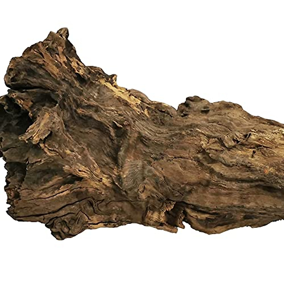 kathson Large Natural Aquarium Driftwood Reptiles Branches Terrarium Ornament Sinkable Wood Decor Trunk Fish Tank Log Habitat Decoration (12"-17")