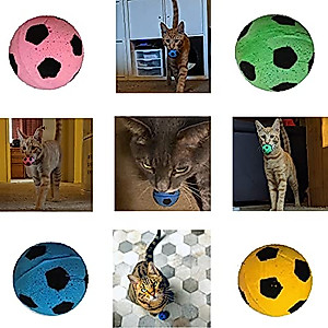 SHUYUE Foam Soccer Balls Cat Toys (Balls Cat Toys (12pcs))