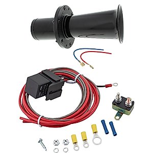 Speedway Black Ah-oo-gah Horn & Universal Electric Relay