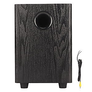 150W Powered Subwoofer, 6.5 in Speaker with High Shock Absorption, Ground Low Pass Filtering, Enhance The Bass, Plug and Play, Deep and Powerful Sound for Home Theater