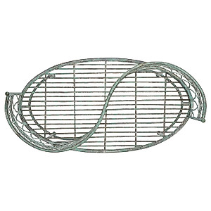 SAFAVIEH Outdoor Collection PAT5005 Bench, Antique Dark Green