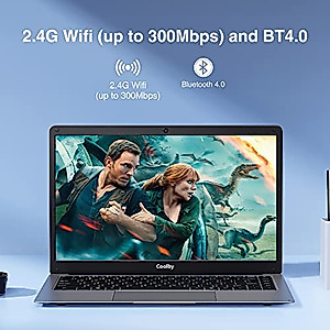Coolby Windows 11 Laptop Computer, 15.6 inch (1920 x 1080) Notebook PC with Intel J4005 Processor, 6GB DDR4 RAM / 256GB SSD, FHD Display, WiFi, BT, Long -Lasting Battery for School, Business