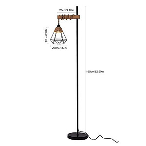 YUYANSHOP Floor Lamp for Living Room, Smart Floor Lamp, Tall Standing Lamp with Rattan Lampshade, Farmhouse Floor Lamps for Bedroom Office, Boho Floor lamp