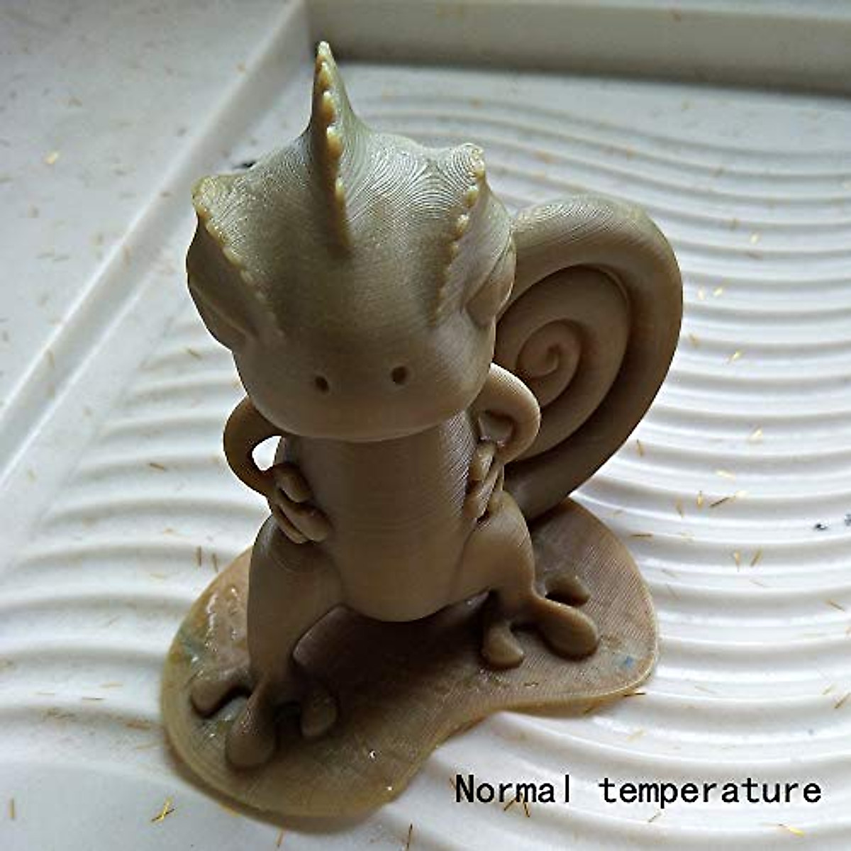 Temperature Color Change Brown to Green PLA Filament 1.75mm 1KG 3D Printer Filament Spool 3D Pen Filament 2.2LBS 3D Printing Material CC3D Heat Color Changing Filament with Temperature