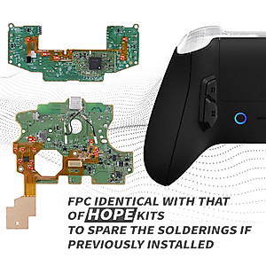 eXtremeRate VICTOR X Remap Kit for Xbox Series X/S Controller, 6 Profiles & Black Redesigned Back Shell & Side Rails & 4 Back Buttons for Xbox Core Wireless Controller - Controller NOT Included