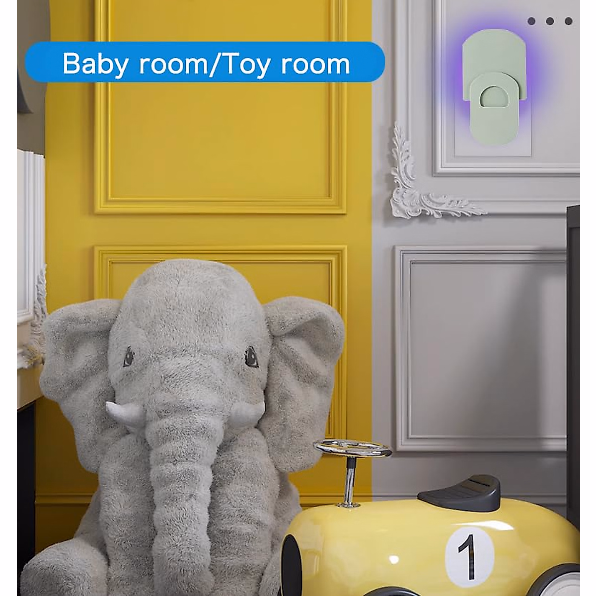 Flying Insect Trap, Fruit Fly Traps for Indoors, Plug in Gnat Traps for House Indoor Safe Non-Toxic UV Light Attractant Insect Traps Indoor with 10 Sticky Pad for Flies, Gnats, Moths, Mosquitoes