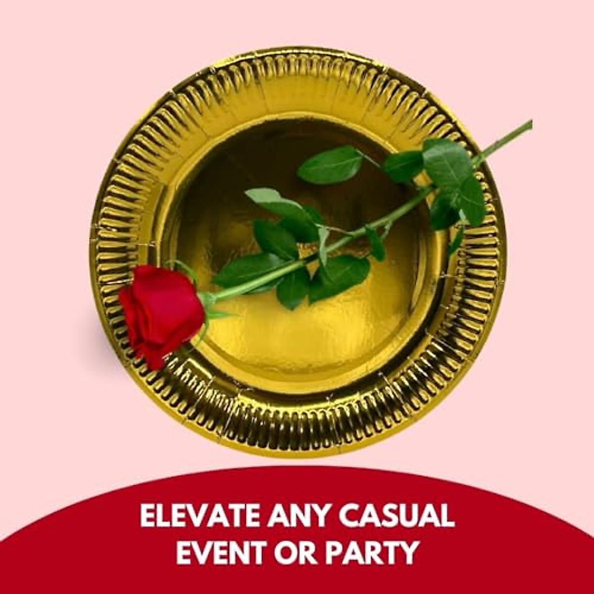 Disposable Eco-Friendly Party 9" Paper Plates Assorted Colors 20ct (White)