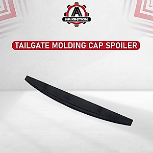 Replacement Tailgate Molding Cap Spoiler - Compatible with Dodge Ram 1500, 2500, 3500 - Replaces 55372052AH, 68067440AA, 55372052AG, 926-578, 6502632, 55372052AF - Tail Gate Protector Trim
