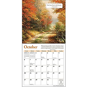 Thomas Kinkade Lightposts for Living 2024 Wall Calendar