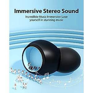 Wireless Earbuds Upgraded 5.3 Headphones with LED Power Display Charging Case IPX7 Waterproof Ear Buds in-Ear Earphones with Microphones for Android Gaming PC Computer Laptop TV Music Sport