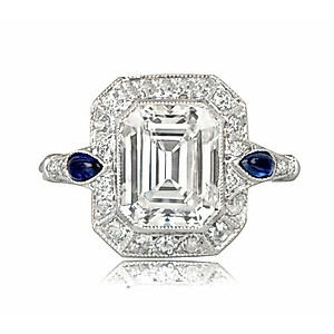 DESTINY JEWEL 3.22CT Round Cut Diamond D/VVS1 Engagement Wedding Ring, Solid 925 Silver Ring_US:- 3.22ct15