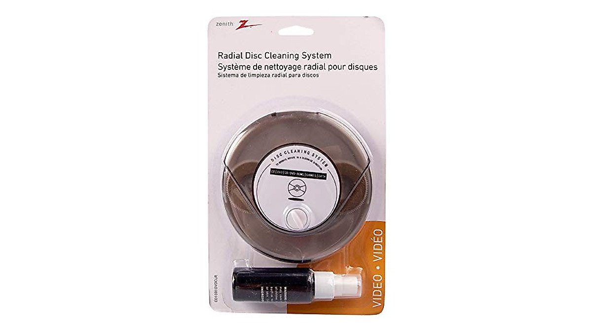 Zenith CD/DVD Radial Disc Cleaning System - Restore Quality