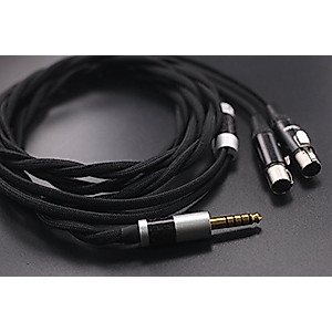 KK Cable TV-AK HiFi WM1A/1Z, NW-ZX300A, PHA-2A 4.4MM Male Balanced for LCD-2 LCD-3 LCD-4 LCD-X LCD-XC etc. Headphones, TV-AK (1.5M/4.9ft)