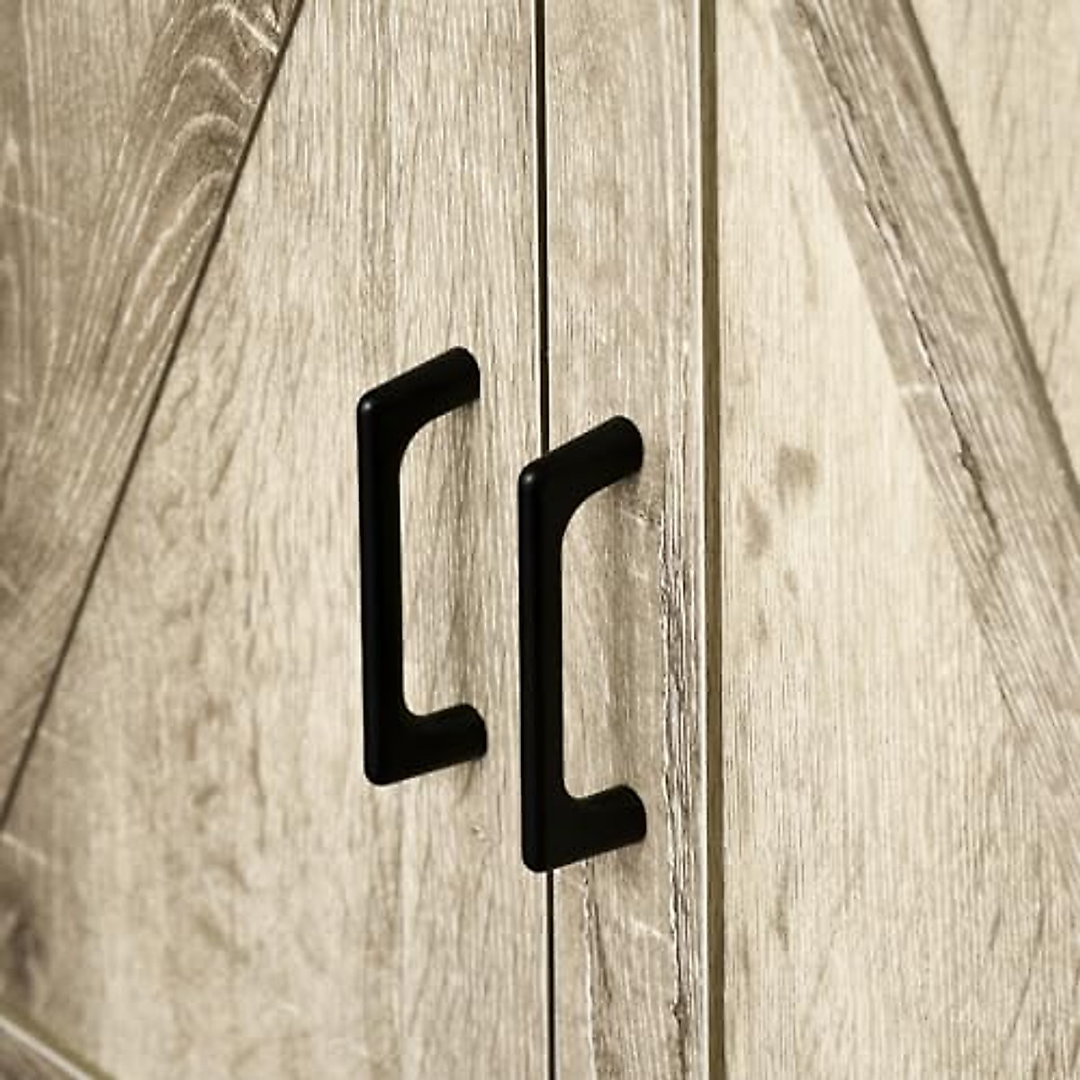 HOMCOM Sideboard Buffet Cabinet with Storage Drawer, Modern Farmhouse Kitchen Cabinet with 2 Barn Doors, Coffee Bar Cabinet, Oak