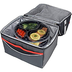 50pcs 48oz Meal Prep Round Containers 3 Compartment w/Lids Food Storage 25 set