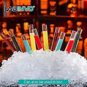 LABINVO 10ml Glass Round Bottom Test Tubes, Thickness 1.0, 16x100mm, Pack of 20, IN-TTG10