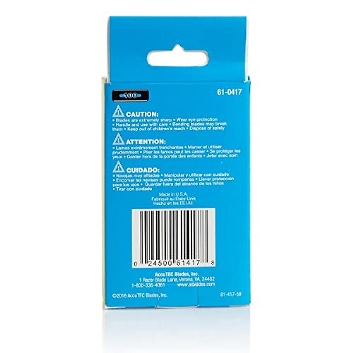 Personna Slotted Round Corner Carpet Blades (100-Pack)